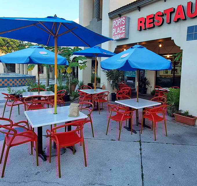 Outdoor seating that captures Florida's breezy charm—where breakfast with sunshine is the ultimate power move to start your day.