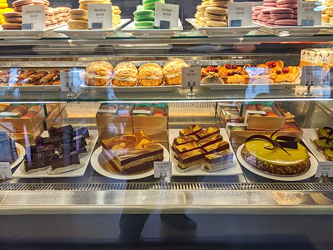 The display case: where dreams are born, diets go to die, and indecision becomes an art form.