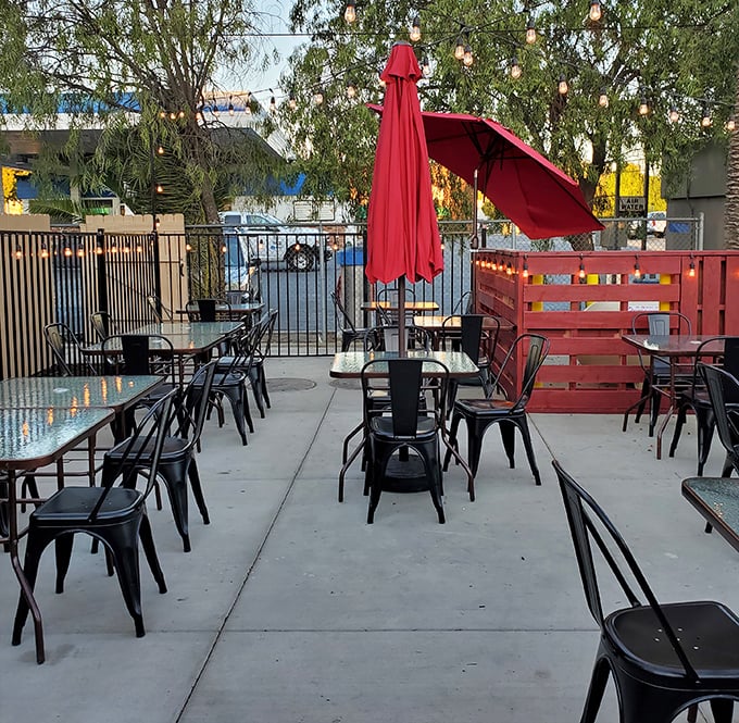 The outdoor patio offers al fresco dining with a side of small-town charm—perfect for those California days when eating indoors seems criminal.
