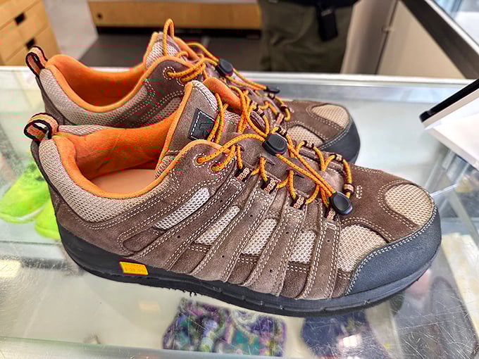 These hiking shoes have stories to tell—mountains conquered, trails blazed—and they're ready for your next adventure at a fraction of retail price.