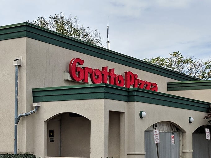 That signature red lettering against beige walls—a Pennsylvania landmark as recognizable to locals as the Liberty Bell.