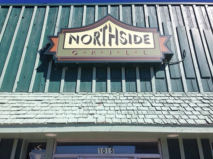 The sign doesn't just mark a location—it announces a promise that inside this building, breakfast is taken very, very seriously.