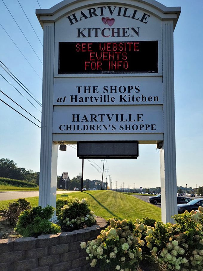 The sign promises great things ahead, and trust us, it delivers on every word.