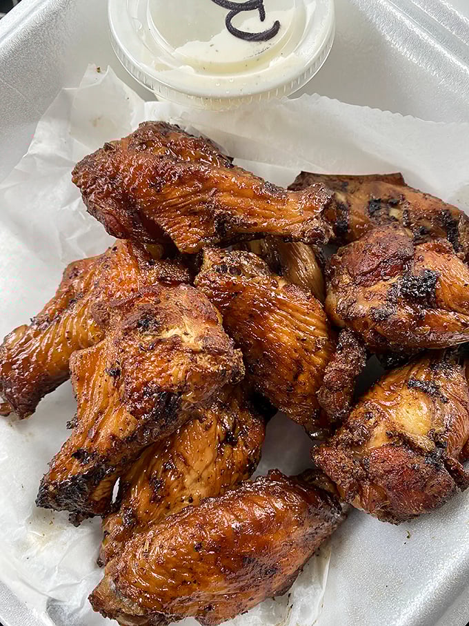 Smoked chicken so juicy it defies physics. Proof that poultry deserves respect in the barbecue hierarchy.
