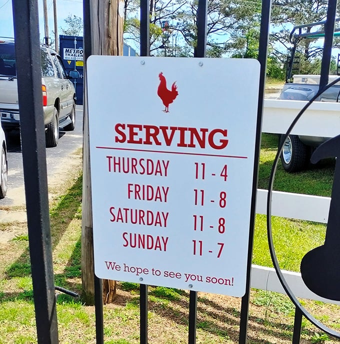 Operating hours that read like a promise: "Yes, we're closed three days a week because perfection requires rest." Plan accordingly or face the consequences.