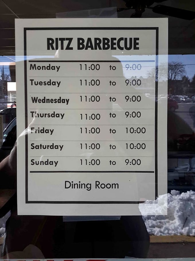 The hours posted on the door are more than just a schedule—they're a promise of consistent comfort, seven days a week.