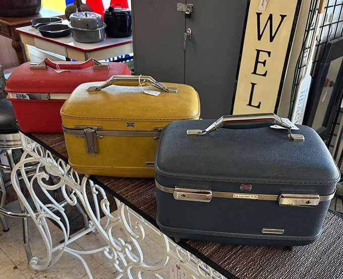 Vintage luggage that's seen more of the world than most of us—these sturdy beauties make modern suitcases look like flimsy imposters.