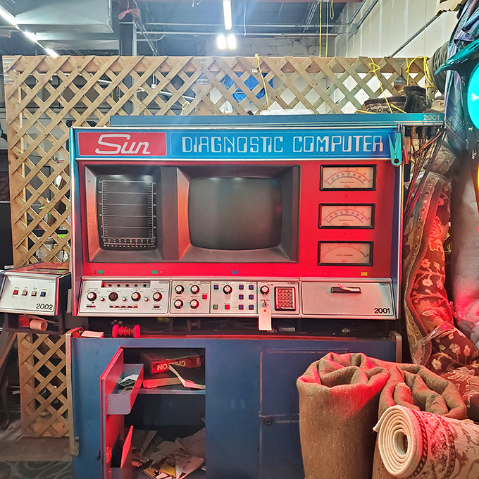 The vintage Sun Diagnostic Computer – when technology was the size of a refrigerator and somehow both simpler and more complicated.