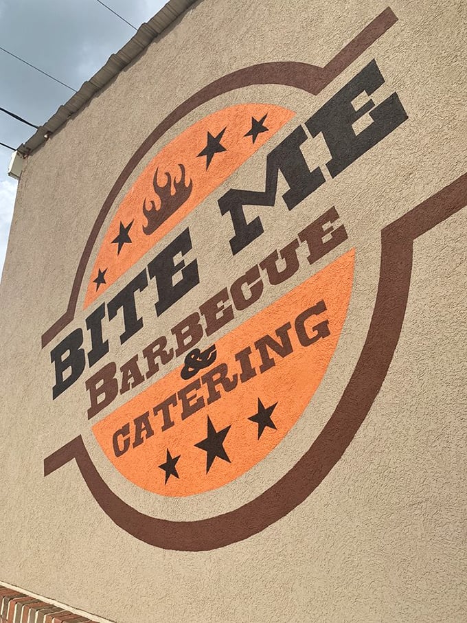 That logo isn't just a sign—it's a beacon of hope for hungry travelers. The stars represent your eyes after the first transcendent bite.
