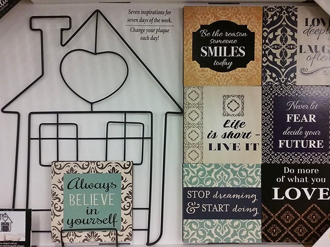Home décor that speaks volumes without saying a word to your credit card—motivational messages to brighten walls and spirits simultaneously.