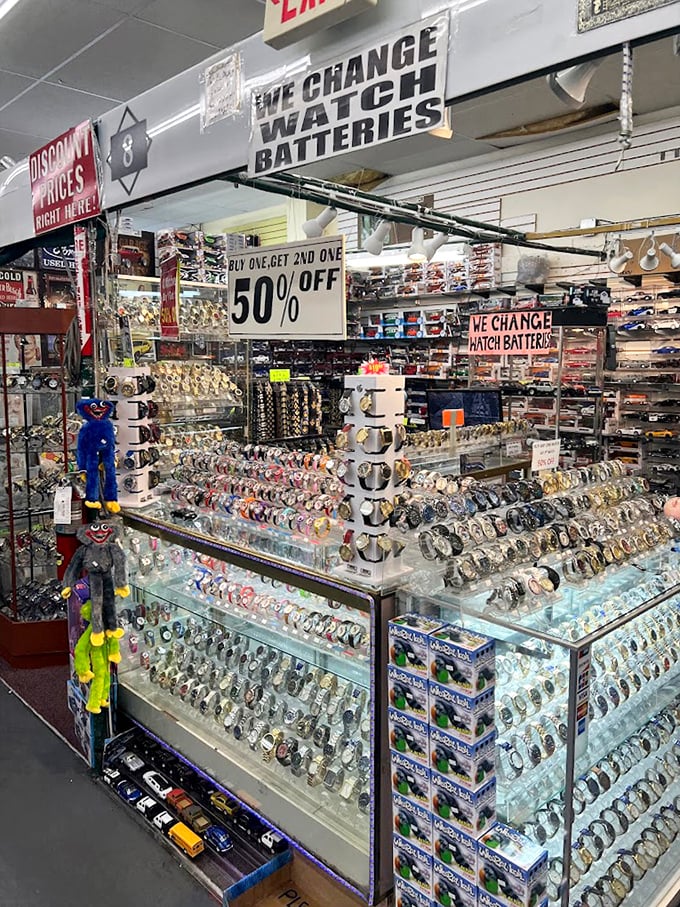 Watch wonderland! This timepiece emporium proves you don't need to spend thousands to look like you've got your life together.