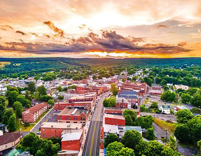 Frostburg spreads across the mountains like a perfectly planned community that actually remembers affordability should be a feature.