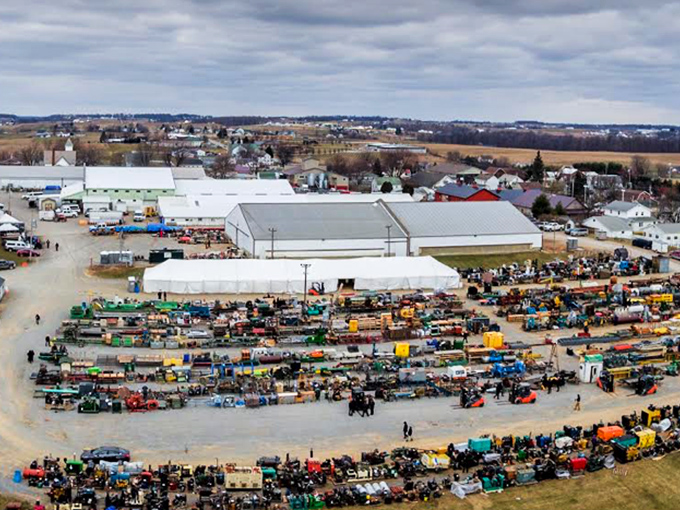 From above, Mount Hope looks like a postcard that forgot to fade.