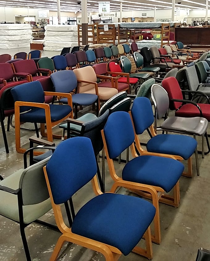 The chair convention – where every seat has a story and your perfect reading companion is just waiting to be discovered.