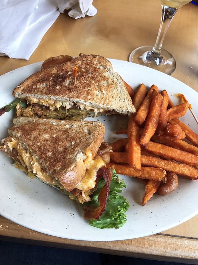 A sandwich that proves BLT should stand for "Better Lunch Than expected" – crispy, creamy, and ready for its close-up.