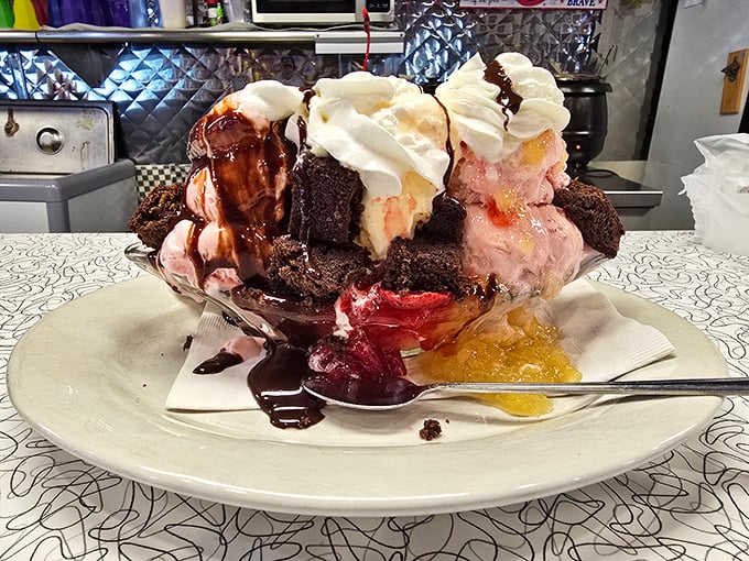 Not a dessert but a celebration—this banana split has more layers than your favorite novel and twice the happy ending.