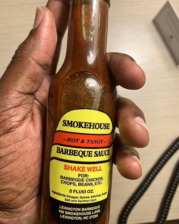 Liquid gold in a bottle. This sauce isn't trying to mask the meat's flavor—it's there to celebrate it with a tangy high-five.