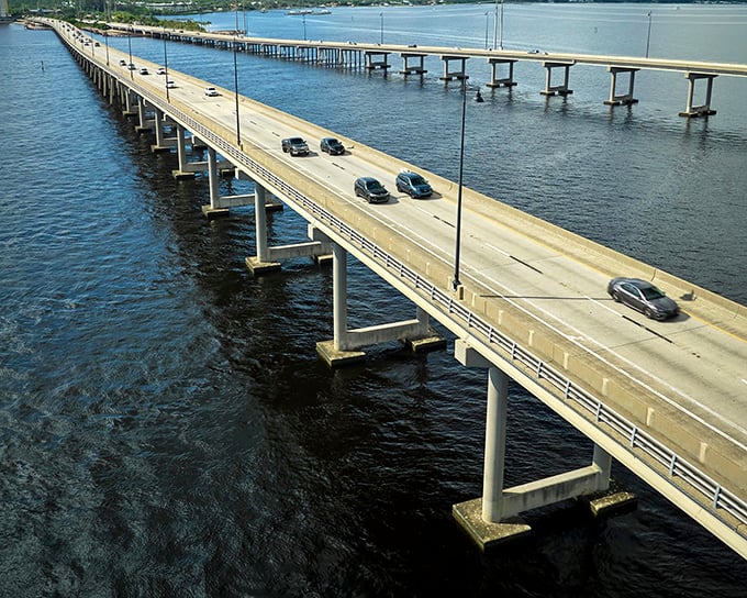 The bridge to somewhere wonderful – connecting communities across Charlotte Harbor with views that make even routine commutes feel like mini-vacations.