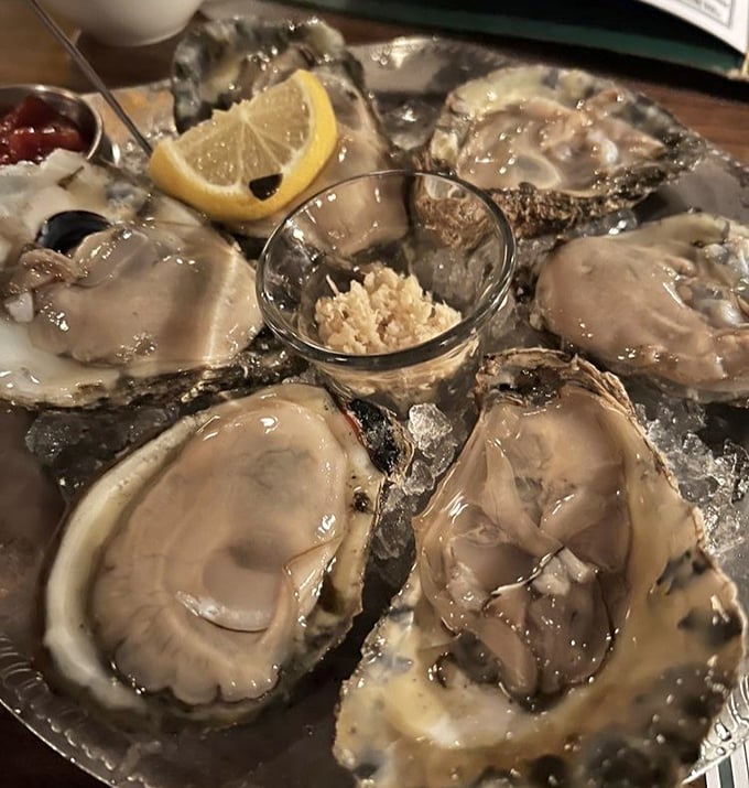 These oysters aren't trying to be trendy; they're just being what oysters should be – briny, fresh windows to the ocean, served without pretension.