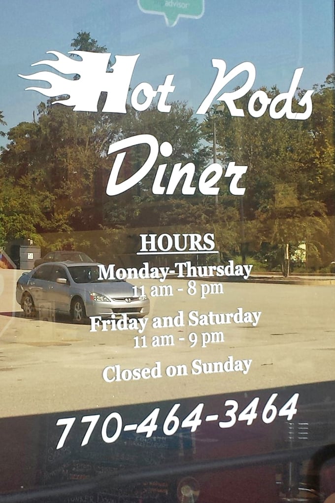 Hours posted clearly—because knowing when you can get your next milkshake fix is essential information for mental health.