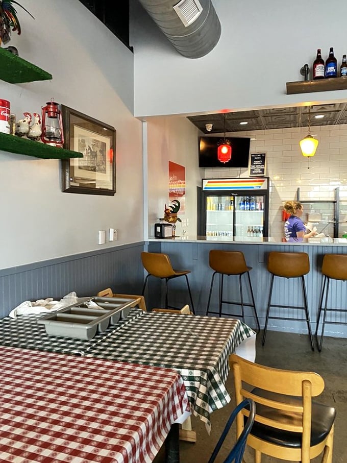 The bar seating – perfect for solo diners who don't want to share. Some pleasures are best enjoyed in contemplative solitude.