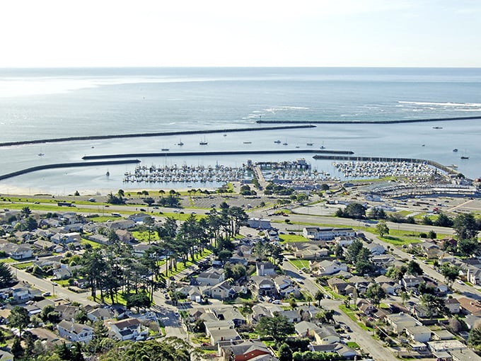El Granada's curved streets and harbor protection create a community that feels both connected to and sheltered from the vast Pacific.