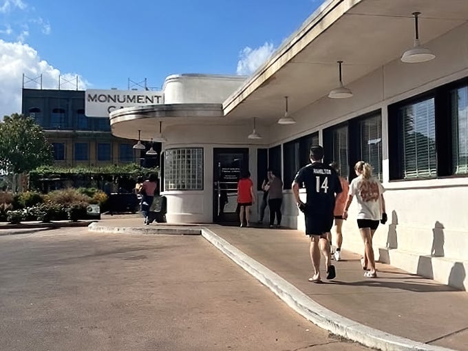 The approach to Monument Cafe feels like walking toward a promise—of good food, warm service, and the kind of experience that turns first-timers into regulars.