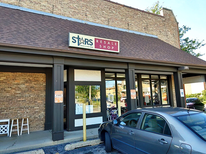 The unassuming entrance belies the wonderland within—like finding a portal to an alternate universe where inflation never happened.