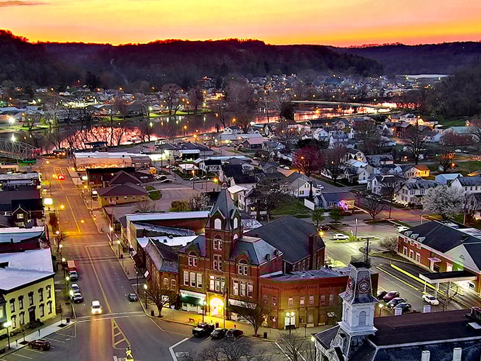 As twilight embraces McConnelsville, the town glows with possibility—proof that retirement dreams don't require beachfront property to come true.