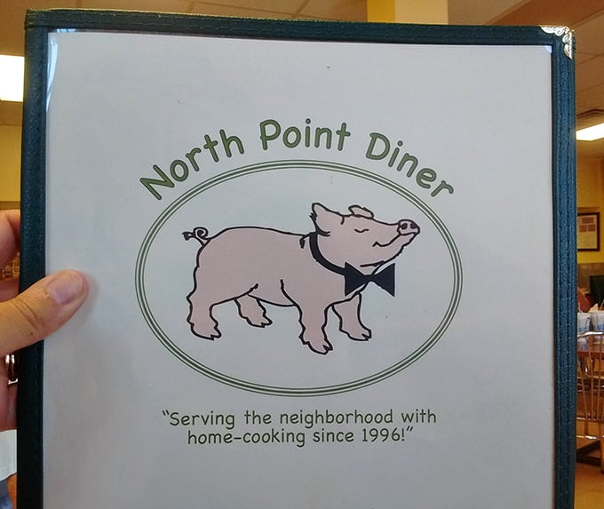 The menu's mascot – a dapper pig in a bow tie – tells you this place has personality and doesn't take itself too seriously.