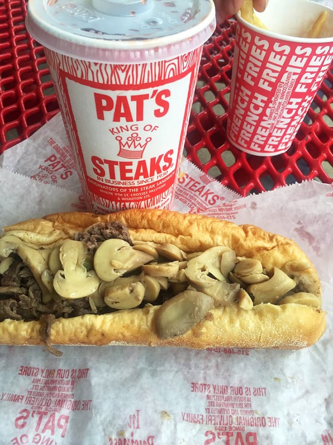 The mushroom cheesesteak: proof that evolution can improve on perfection. Those fungi aren't just toppings—they're umami bombs of joy.