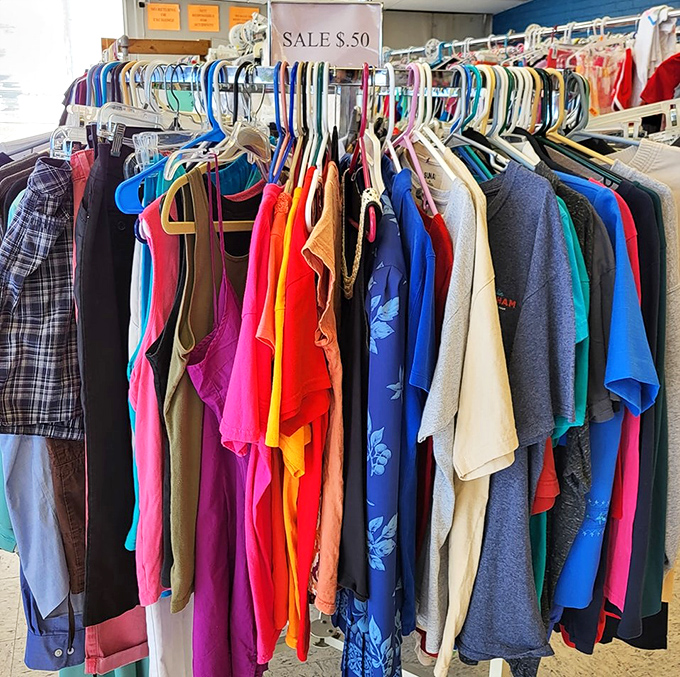 Sale racks overflow with bargains that make even the most budget-conscious shoppers feel like they've won the lottery.