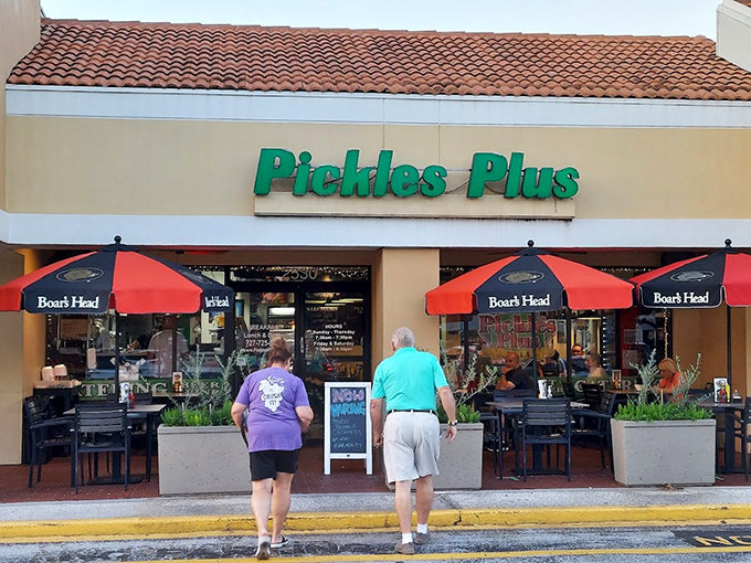 Retirees making their pilgrimage to the promised land of proper deli sandwiches—a daily ritual as essential to Florida life as complaining about humidity.