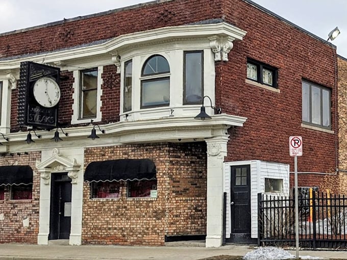 The historic building stands as a testament to endurance in a world of restaurant trends – brick, mortar, and beef excellence that refuses to go out of style.