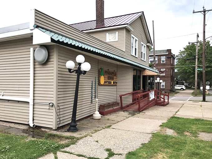 From the street, this unassuming building gives little hint of the culinary magic happening inside—the best surprises come in simple packages.