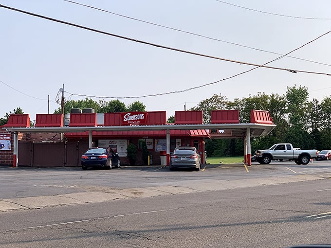 The drive-in's modest exterior belies the extraordinary flavors within—proof that culinary legends don't need fancy facades to become institutions.