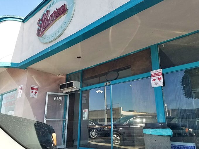 The unassuming storefront hides culinary greatness within – like finding out your quiet neighbor has been a rock star all along.