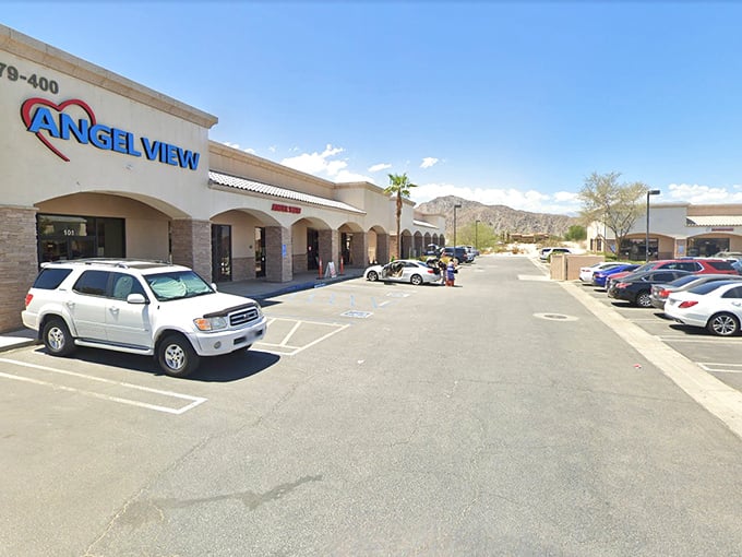 The parking lot where thrifting adventures begin and end, often with car trunks considerably fuller than when they arrived.