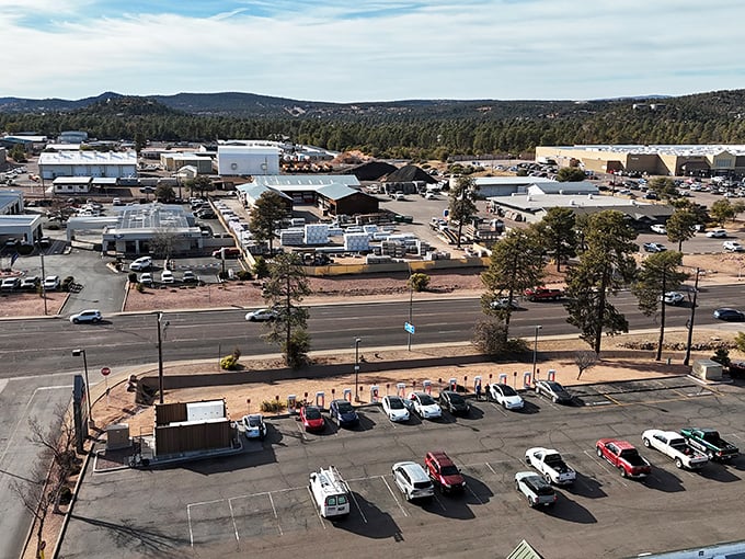 From above, Payson reveals itself as a town that chose to nestle among the pines rather than clear-cut them for another strip mall.
