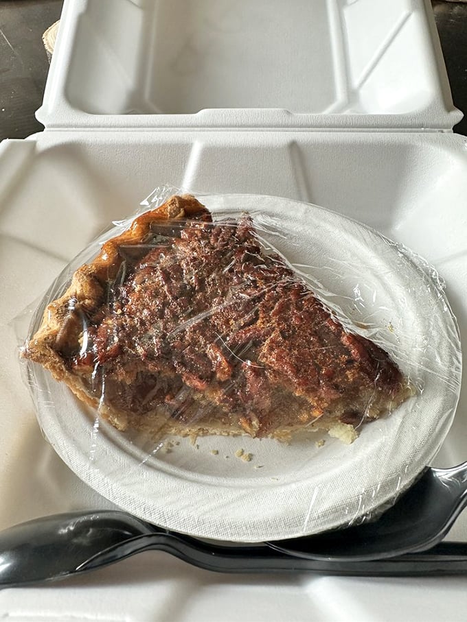Pecan pie that makes you understand why Texans are so proud. That's not just dessert; it's a sweet, sticky slice of the Lone Star State..