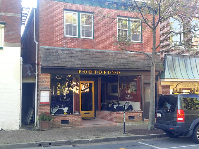 Portofino's unassuming exterior belies the Italian treasures within—proof that in Easton, you should never judge a restaurant by its brick facade.