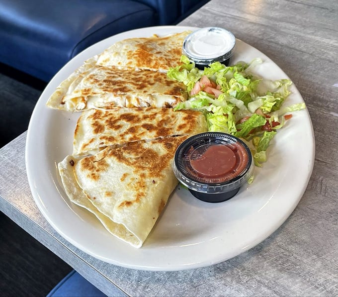 When a quesadilla meets diner sensibilities, everybody wins – especially your taste buds.