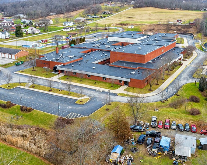 This modern school building reminds us that Saltsburg isn't just preserving history—it's nurturing future generations in this close-knit community.