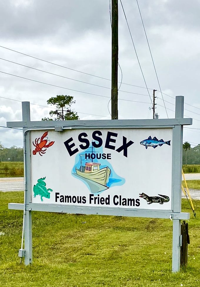 The sign that started countless satisfied sighs and happy memories – your beacon to seafood bliss.