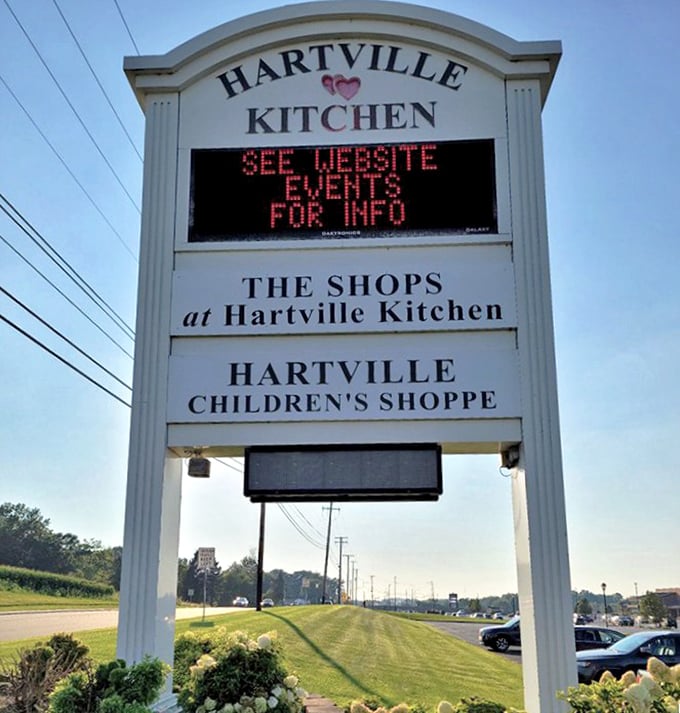 Standing tall by the roadside, this sign has guided hungry travelers to homestyle salvation since 1966, like a lighthouse for comfort food seekers.