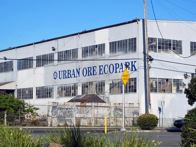 The Urban Ore sign stands as a beacon for treasure hunters, promising that one person's discards will become another's discoveries.