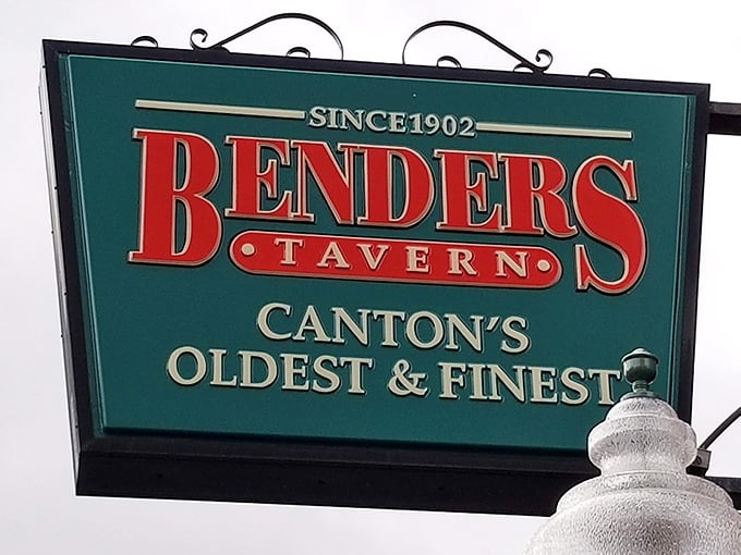 "Since 1902" – three simple words on Bender's sign that explain everything about their confidence, consistency, and commitment to being Canton's finest.