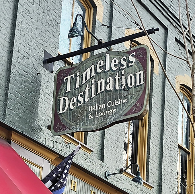 The sign says it all – this truly is a timeless destination for Italian cuisine lovers.