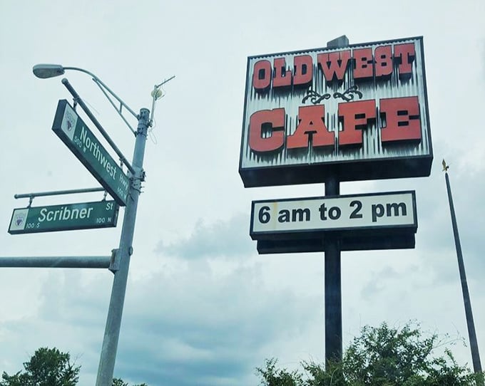 The street sign doesn't lie—6am to 2pm daily is all they need to cement their reputation as breakfast royalty in the Lone Star State.