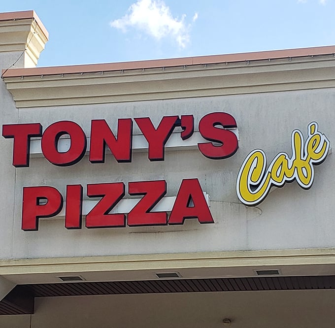 The sign that's guided countless hungry Pennsylvanians to pizza nirvana—simple, straightforward, and promising deliciousness within.